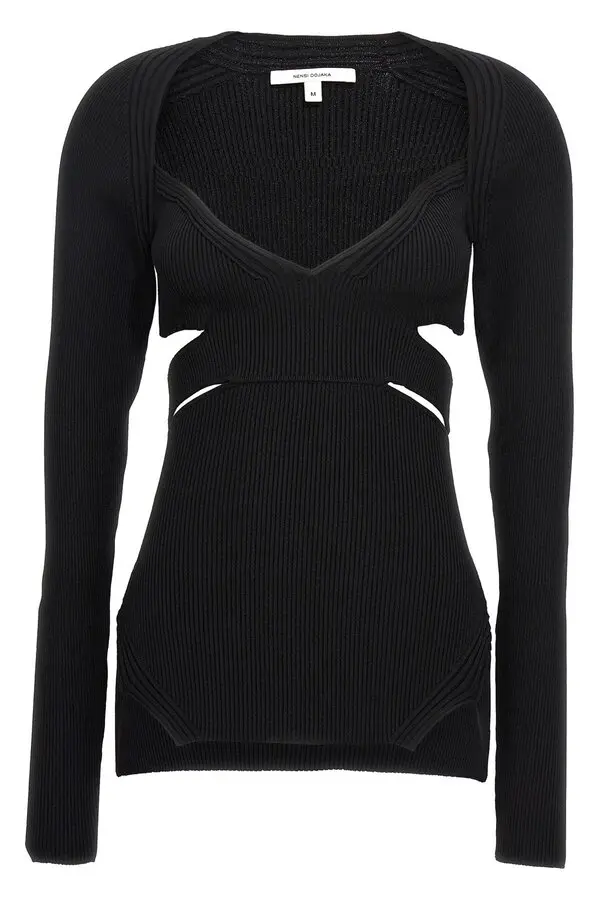 NENSI DOJAKA Cut-out Sweater - Black