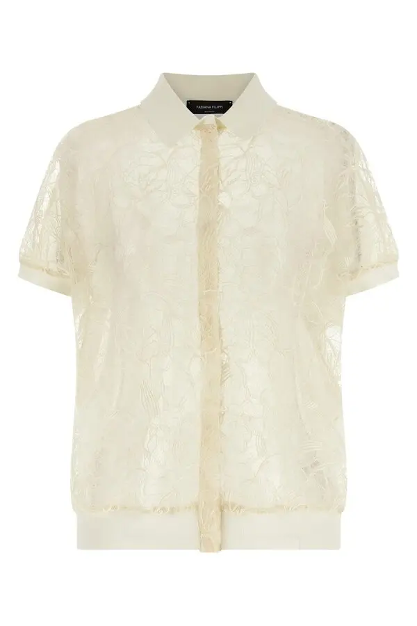 Fabiana Filippi Organza Lace Cardigan