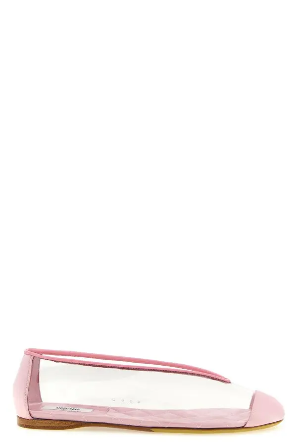 Moschino Pvc Ballet Flats - Pink