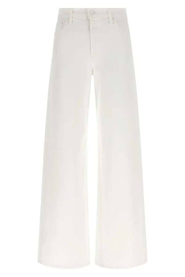 MOTHER The Rerun Zip Sneak' Jeans - White