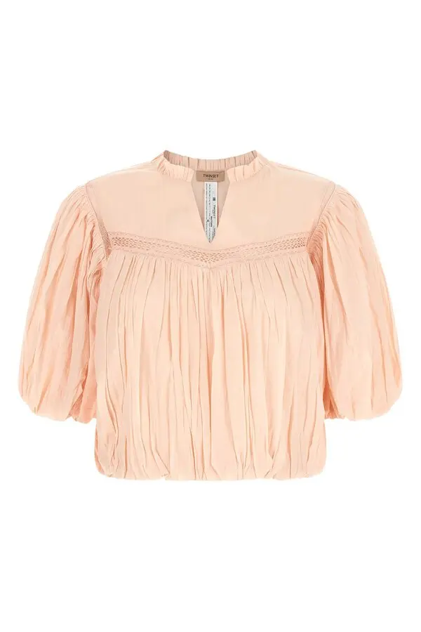 Twin-set Cotton Crinkled Blouse