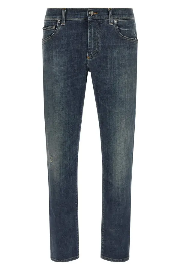 Dolce & Gabbana Used Effect Jeans - Blue