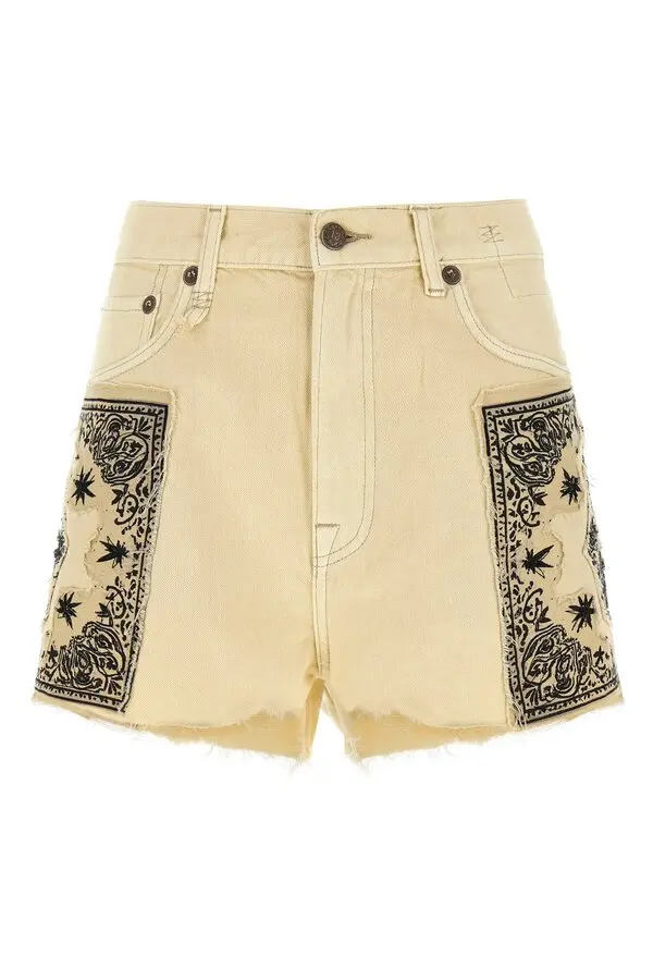 R13 Boyfriend Denim Shorts