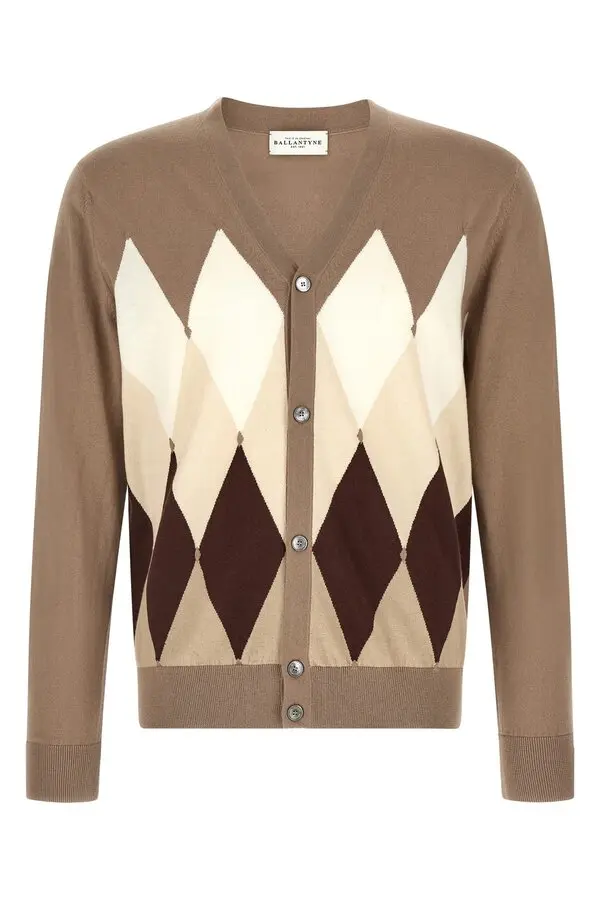 BALLANTYNE Cardigan Argyle