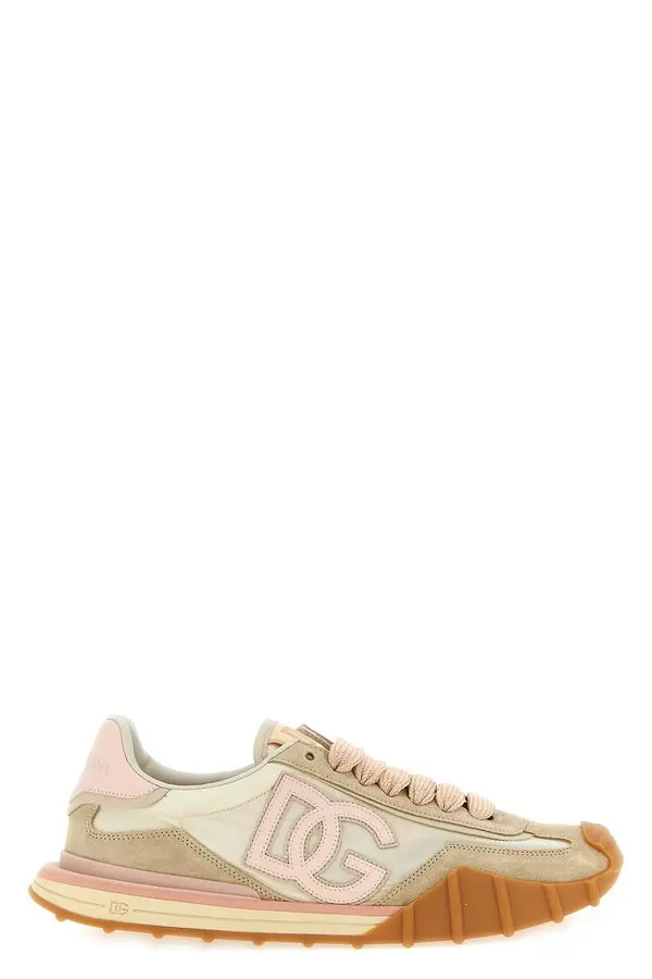 Dolce & Gabbana Dg Athletic Suede And Canvas Sneakers