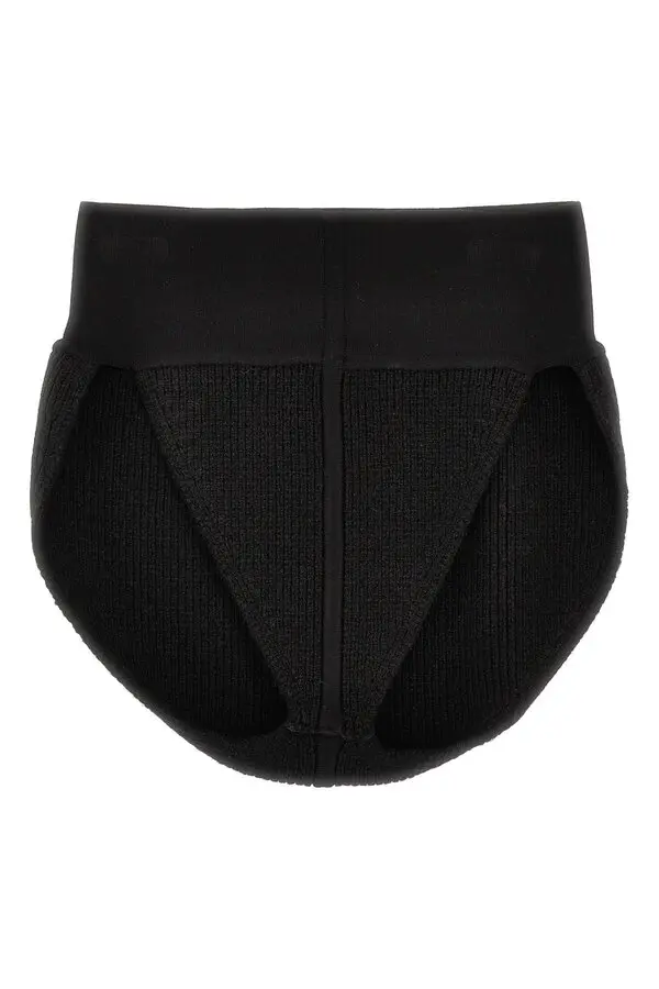 Rick Owens Panties In Cachemire Blend - Black