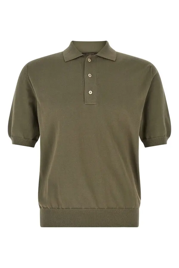 ZANONE Cotton Knit Polo Shirt