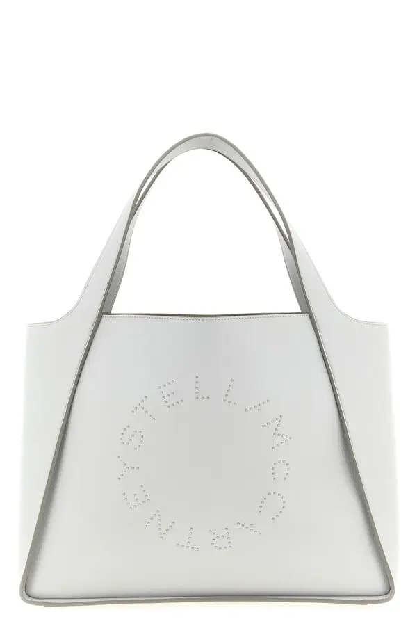 Stella McCartney Logo Tote Shopping Bag - Gray