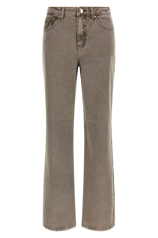 ROTATE BY BIRGER CHRISTENSEN Straight Leg Jeans - Brown
