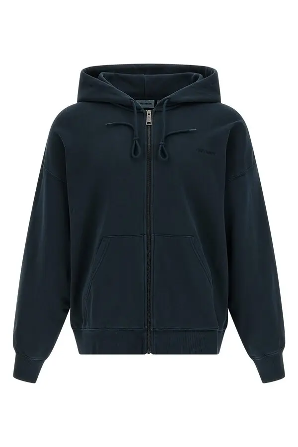 Carhartt Work In Progress Benton Cotton Hooded Sweatshirt - Blue