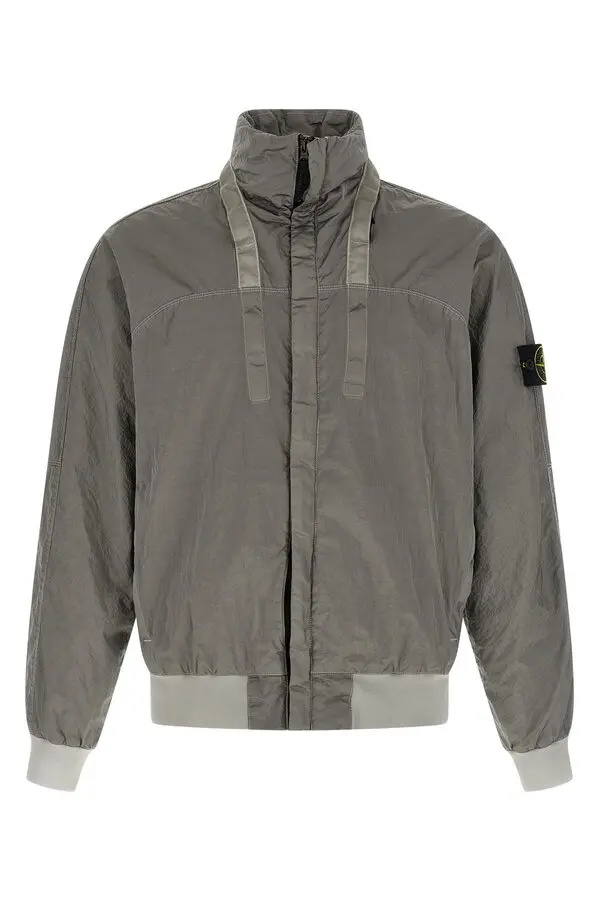 Stone Island Nylon Metal Watro Bomber Jacket - Gray