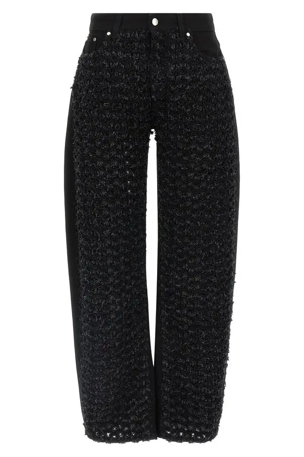 Stella McCartney Laser Bouclé Denim Jeans - Black