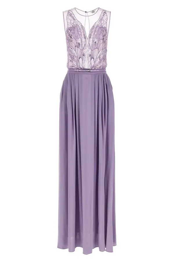 Elisabetta Franchi Red Carpet' Dress - Purple