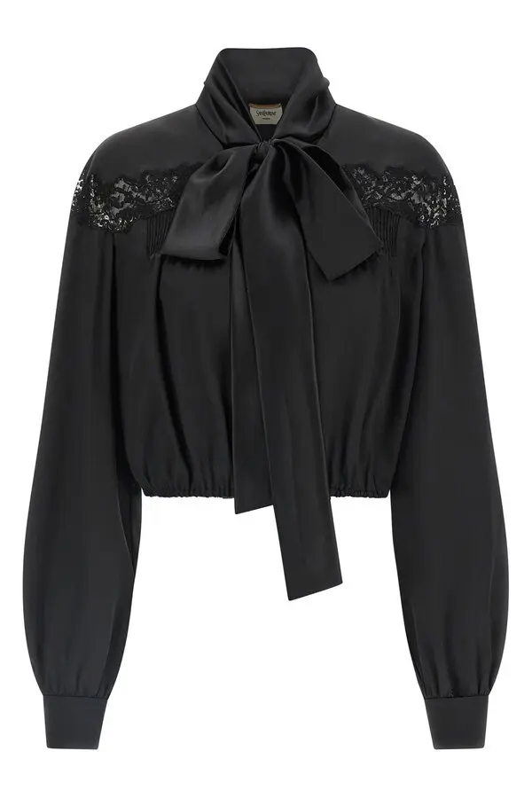 Saint Laurent Lace Silk Shirt