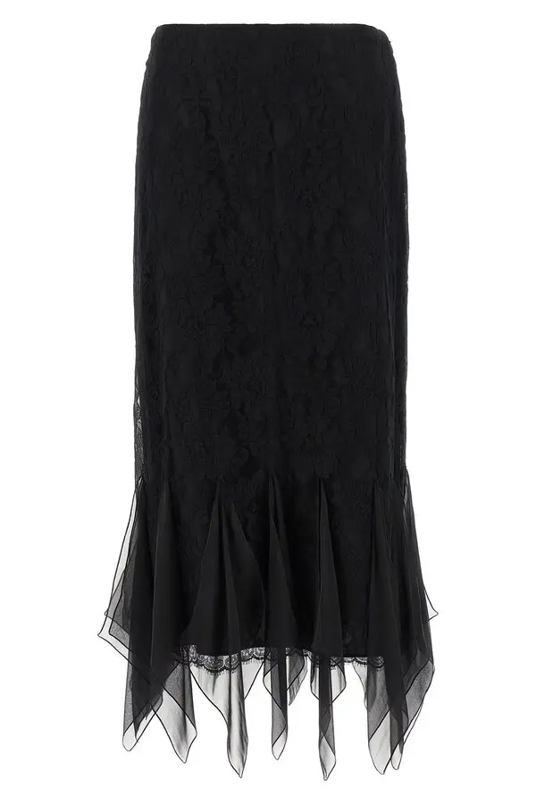 Valentino Garavani Lace Skirt - Black
