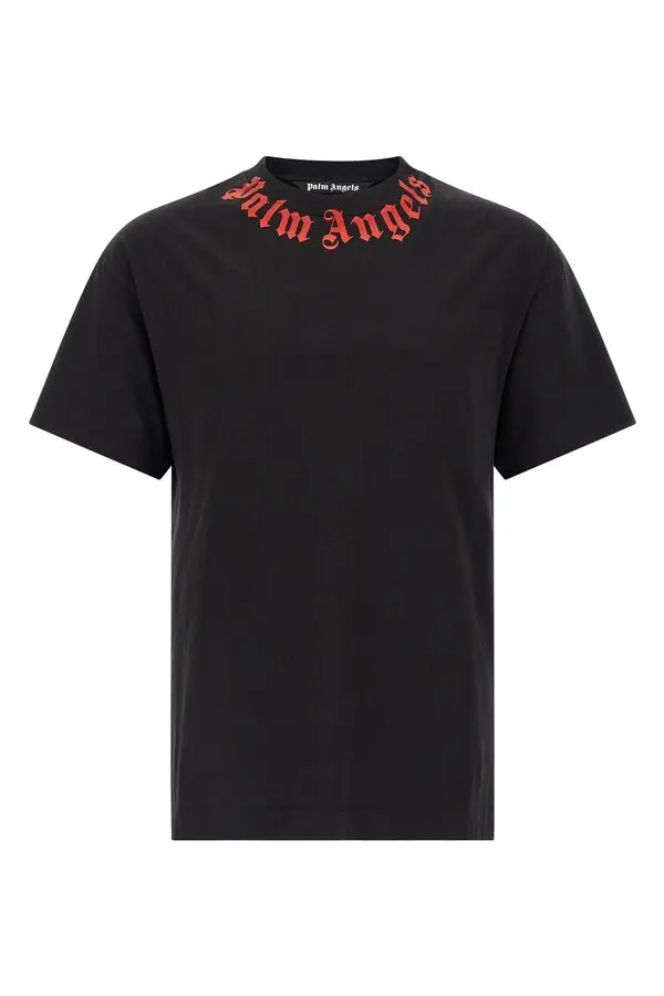 Palm Angels Neck Logo' T-shirt