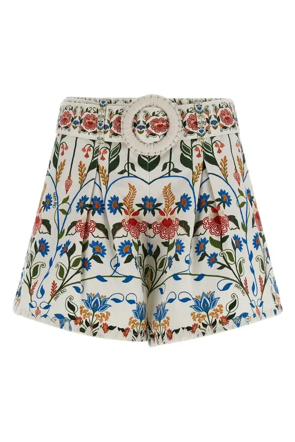 Farm Rio Fraga Floral Print Shorts