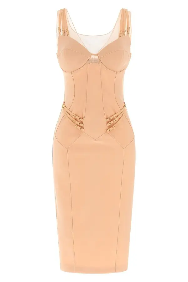 Elisabetta Franchi Corset Midi Dress