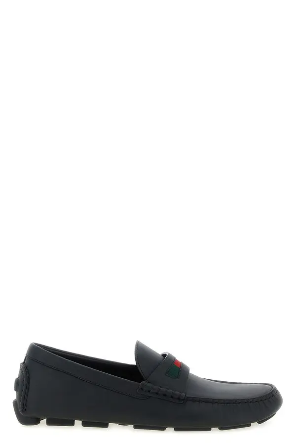 Gucci Leather Driver Loafers