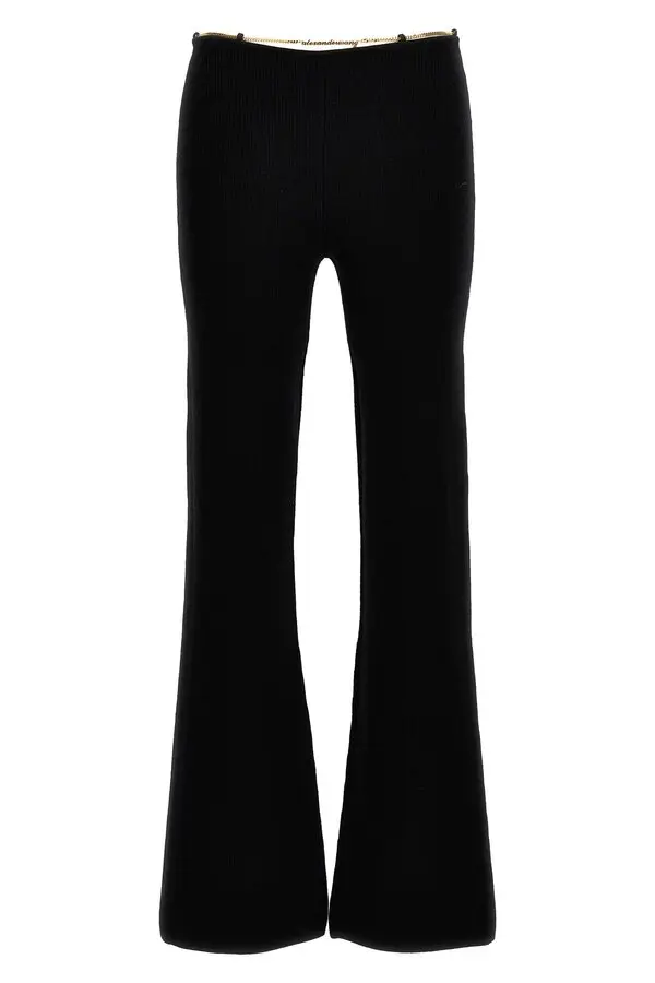 Alexander Wang Gold Nameplate Chain' Pants