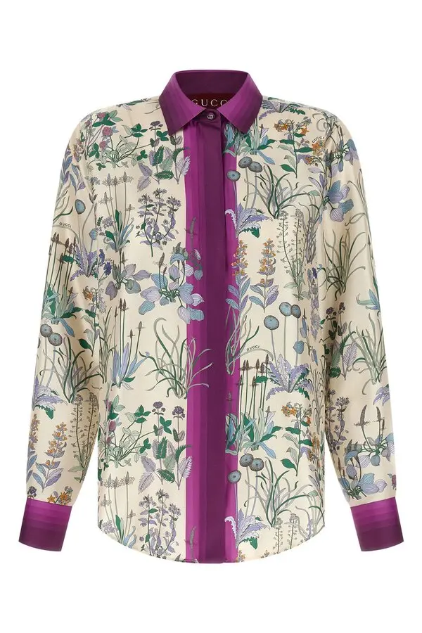 Gucci Floral Silk Twill Shirt