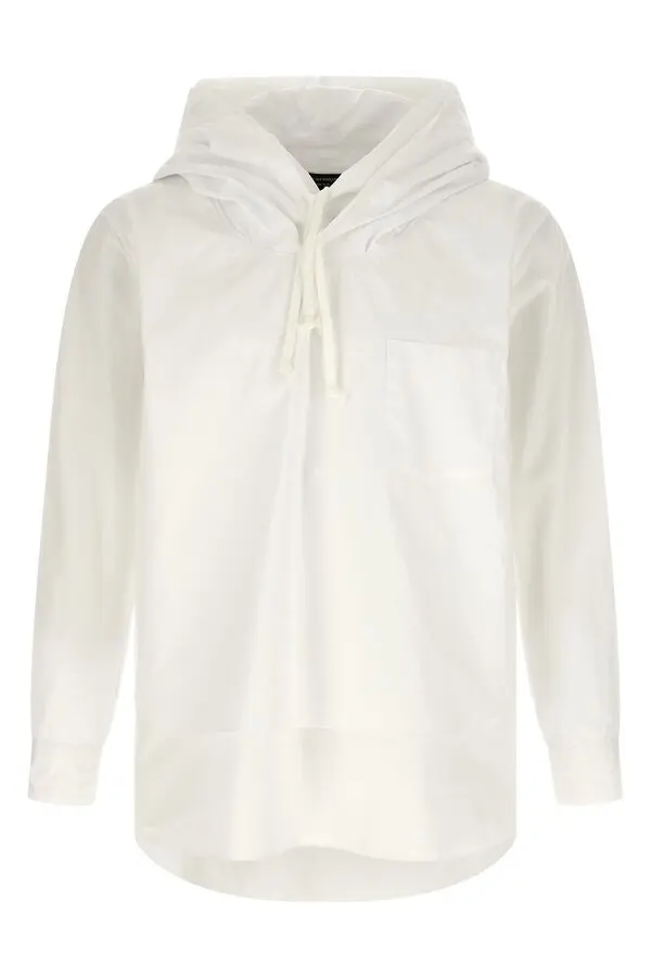 Comme Des Garçons Double Layer Cotton Poplin Blouse