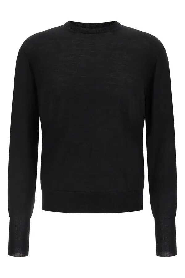 MA'RY'YA Merino, Silk And Cashmere Wool Crew-neck Sweater