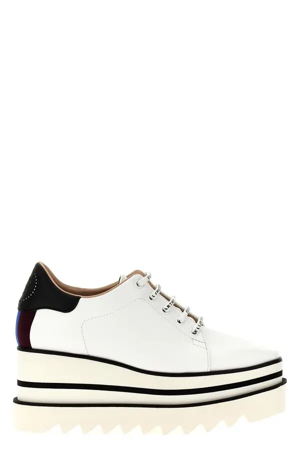 Stella McCartney Sneak-elyse Wedge - White/black