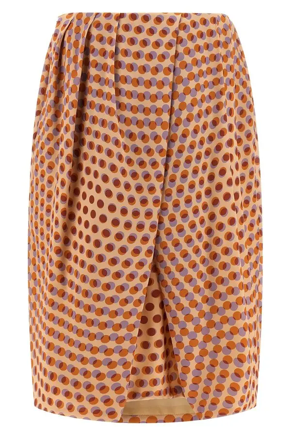 Dries Van Noten Saronga Bis Silk Skirt