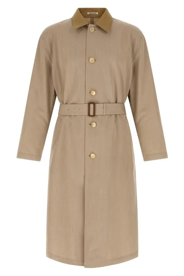 Auralee Wool Max Canvas Coat