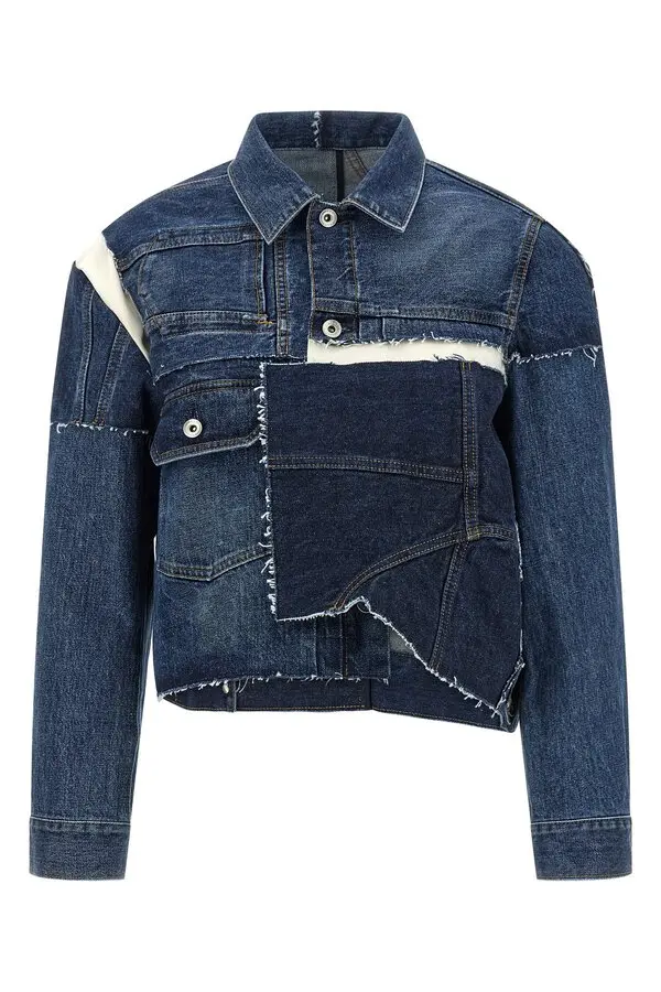 Sacai Patchwork Denim Jacket