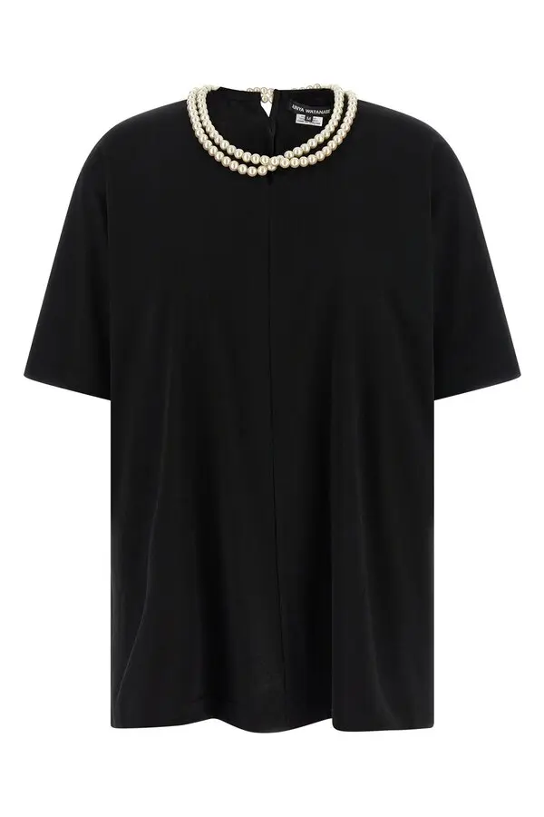 Junya Watanabe Pearl Necklace T-shirt - Black