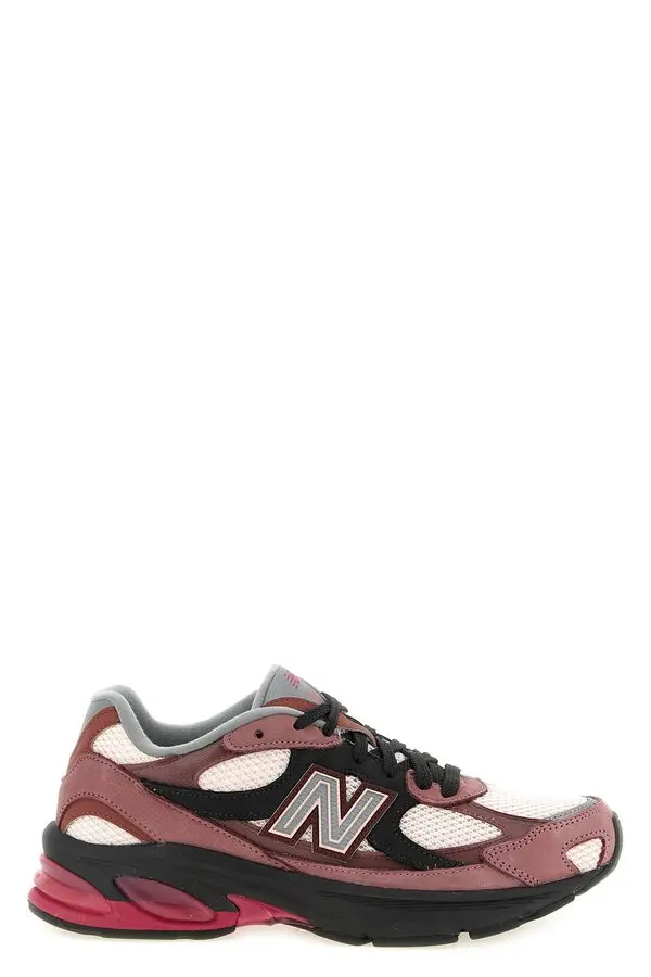 NEW BALANCE 2010 Leather And Mesh Sneakers - Pink