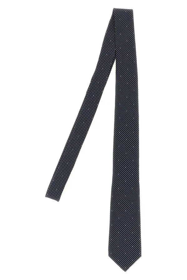 Saint Laurent Polka Dot Silk Crêpe Neck Ties