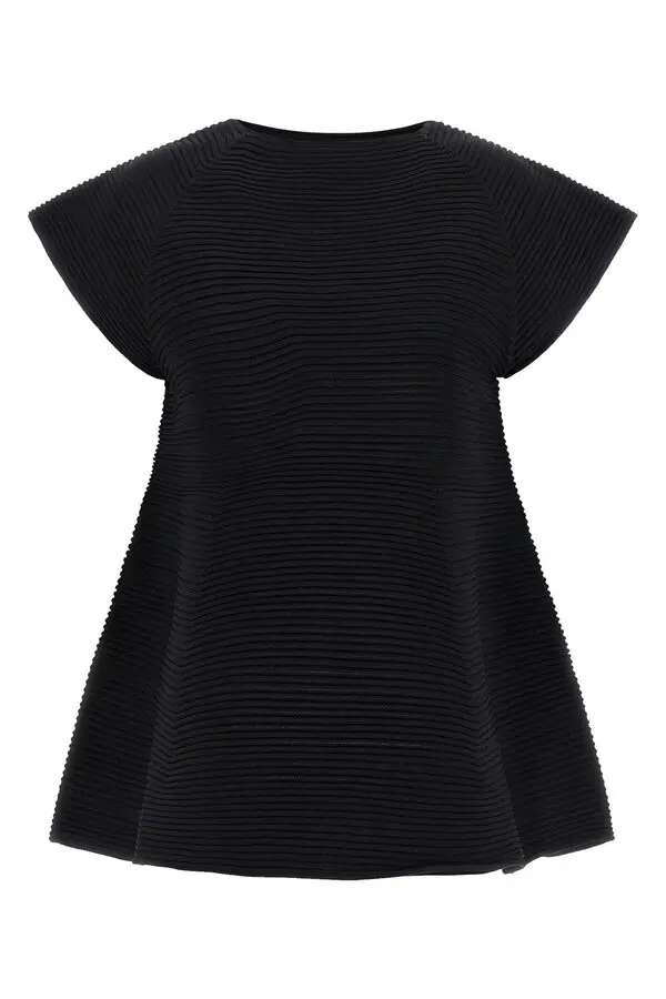 Issey Miyake Corrugated Knit Dress