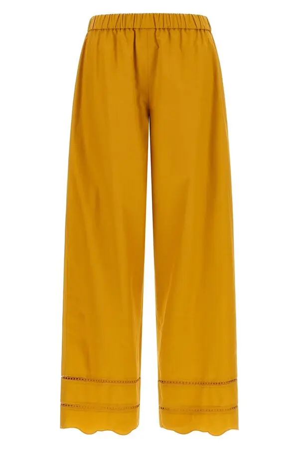 Fabiana Filippi Cotton Poplin Pants - Yellow