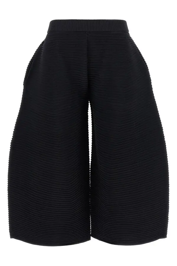 Issey Miyake Corrugated Knit Cropped Pants