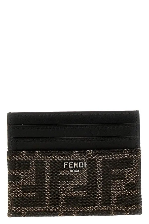 Fendi Ff' Card Holder - Brown
