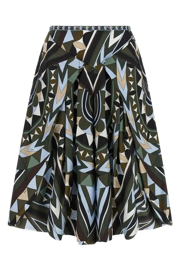 Emilio Pucci Manuba Print Silk Twill Pants