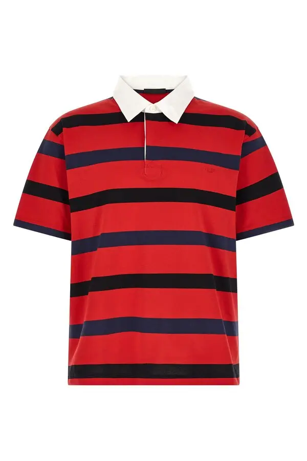 Prada Striped Polo Shirt