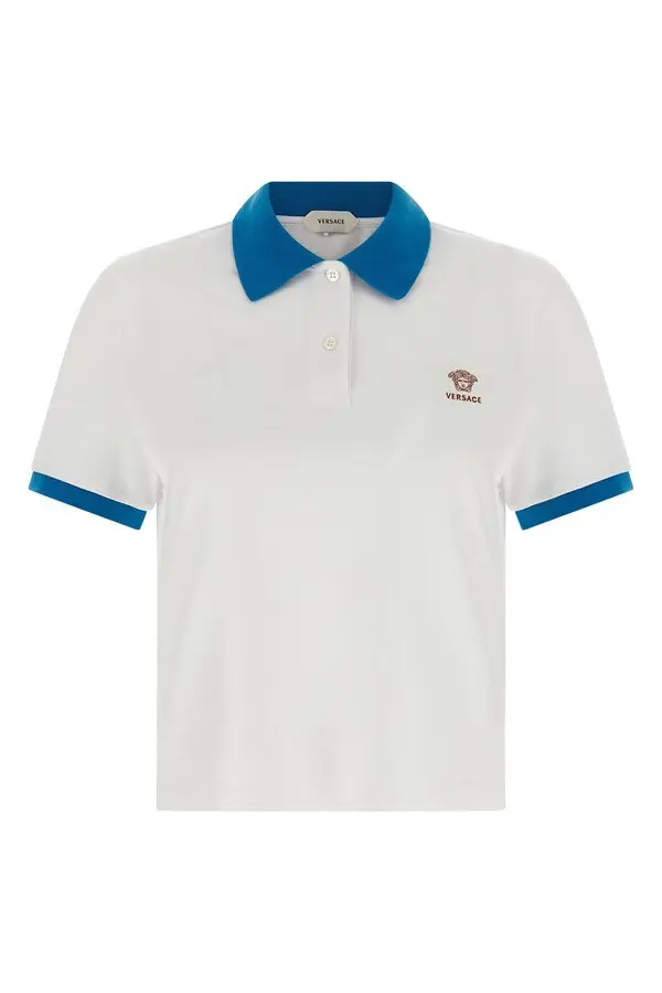 Versace Medusa' Polo Shirt - Blue
