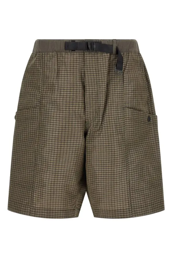 COMME DES GARҪONS HOMME Linen Blend Vichy Bermuda Shorts