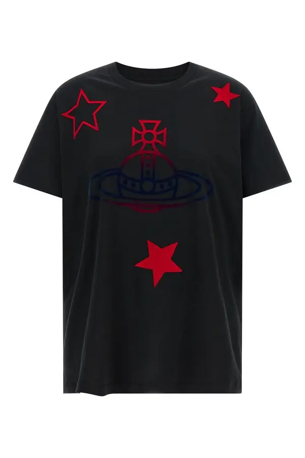 VIVIENNE WESTWOOD Orb And Stars Classic' T-shirt - Black