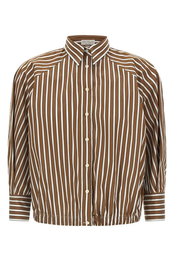 Brunello Cucinelli Shadow' Striped Shirt