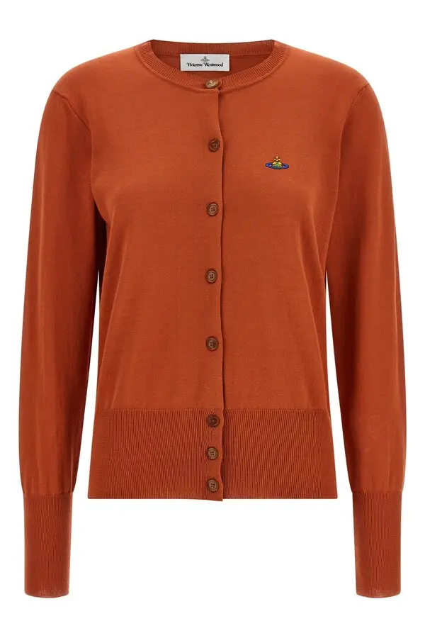 VIVIENNE WESTWOOD Bea Cotton Cardigan - Orange