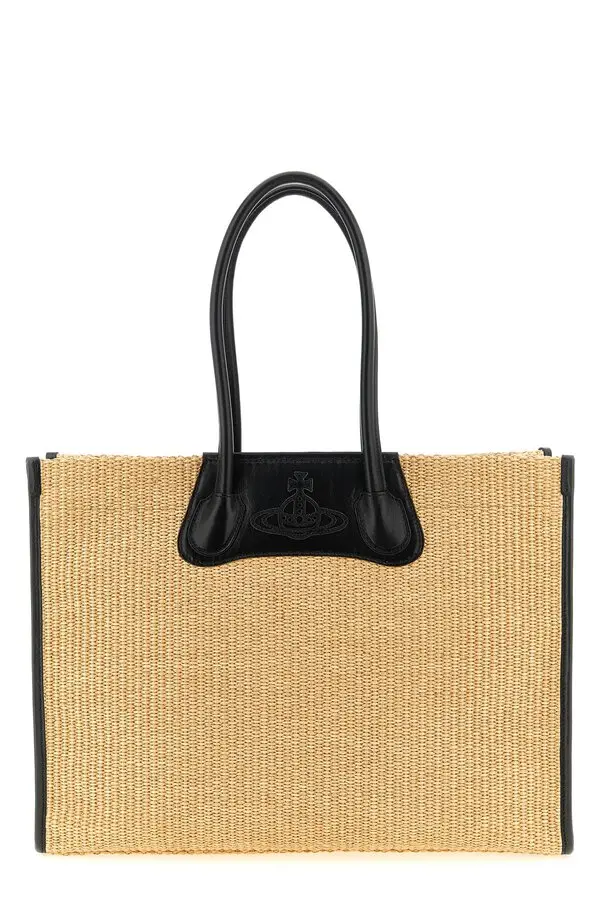 VIVIENNE WESTWOOD Troy Shopping Bag - Beige