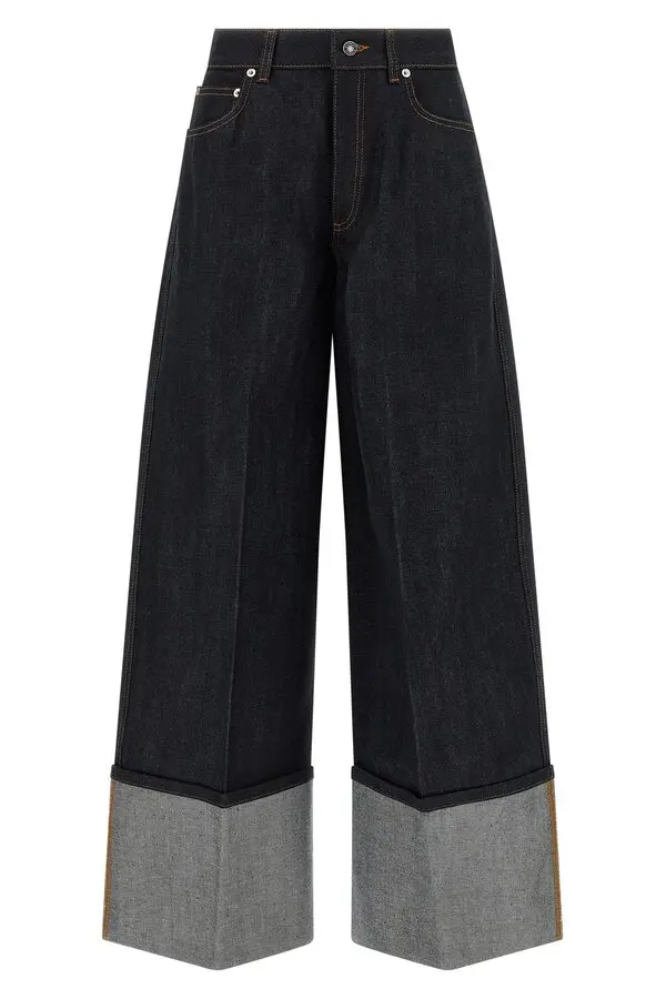 Givenchy Turn Up Denim Jeans - Blue