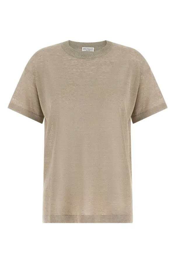 Brunello Cucinelli Dazzling Collar Sweater - Beige