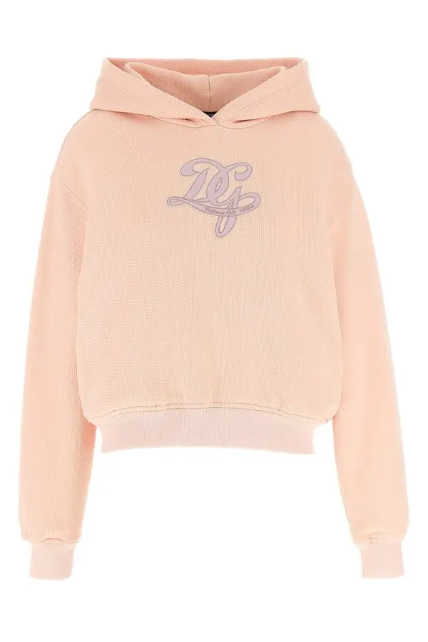 Dolce & Gabbana Logo Embroidery Hoodie - Pink