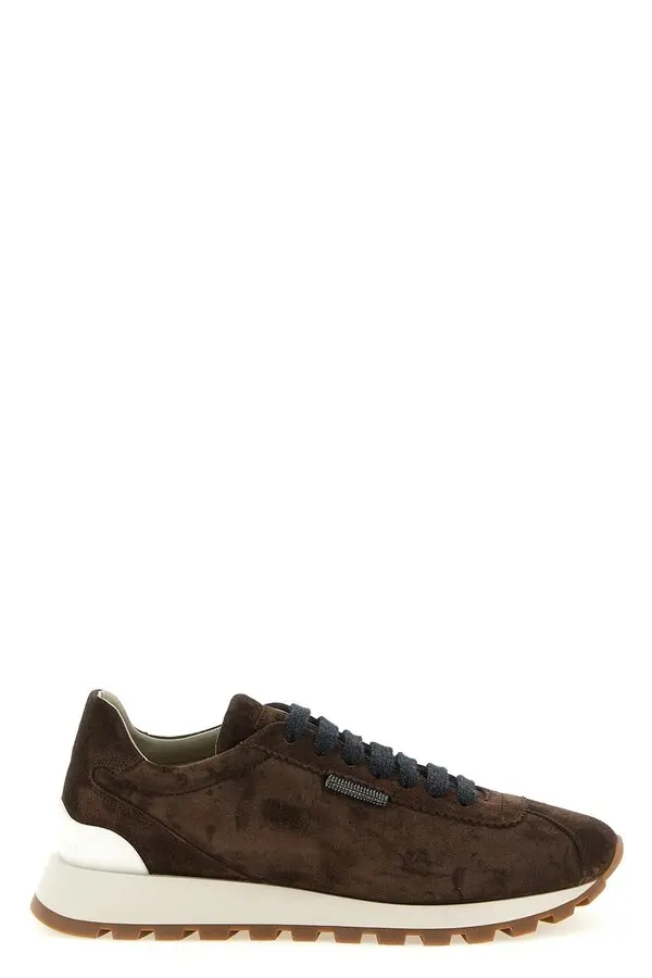 Brunello Cucinelli Suede Sneakers - Brown